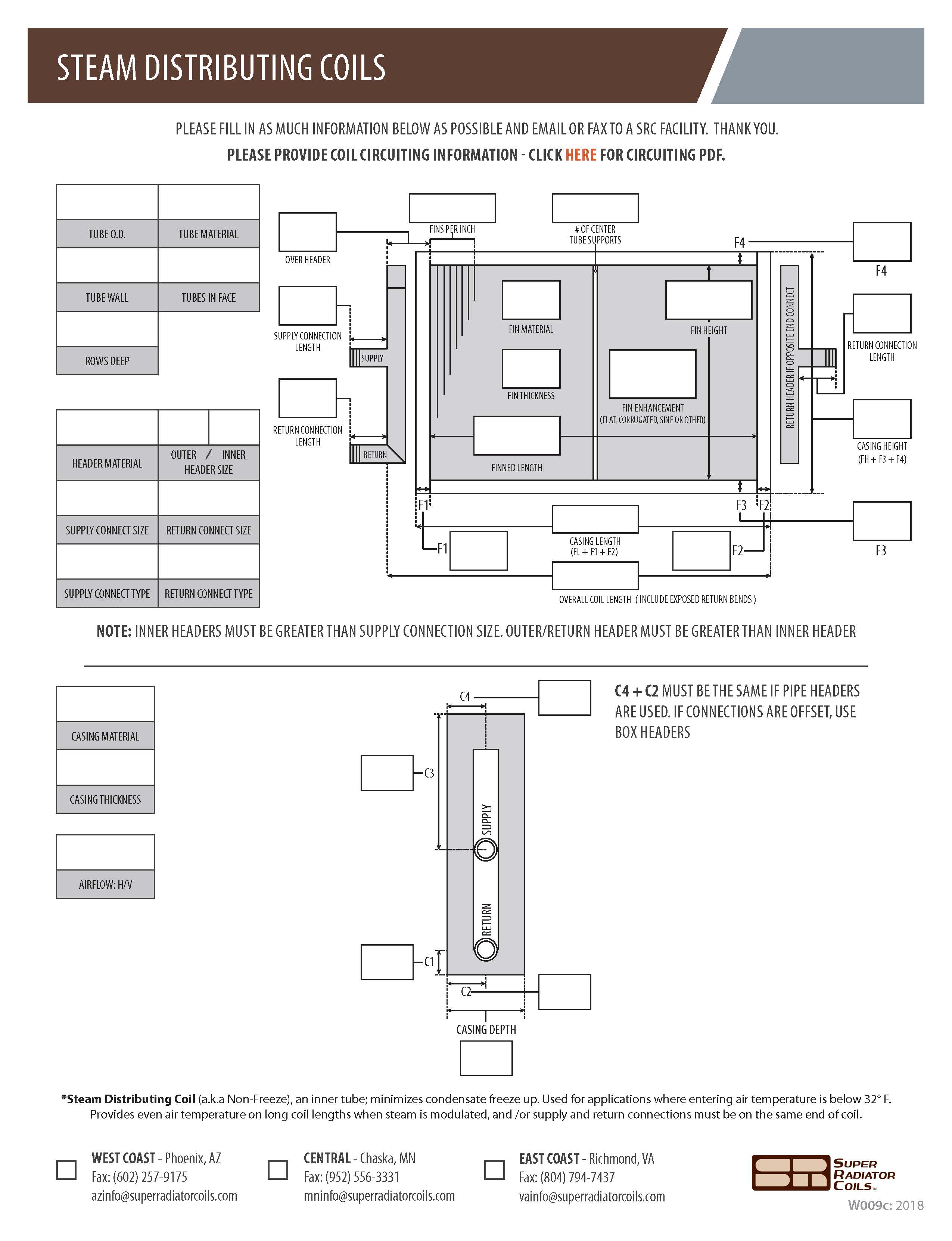 Coil Specification Sheets & Brochures | Super Radiator Coils